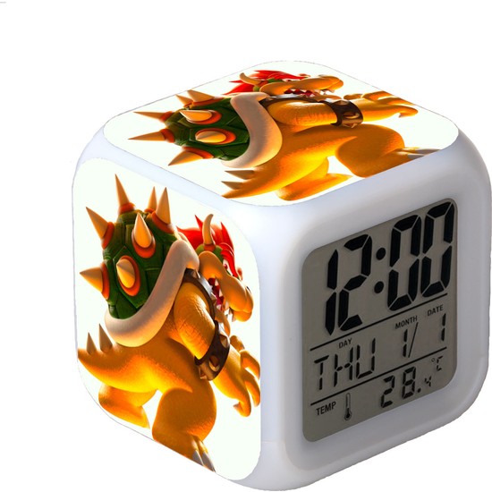 R-Timer Super Mario Bros 7 Renk Değiştirilebilir Dijital Çalar Saat ...