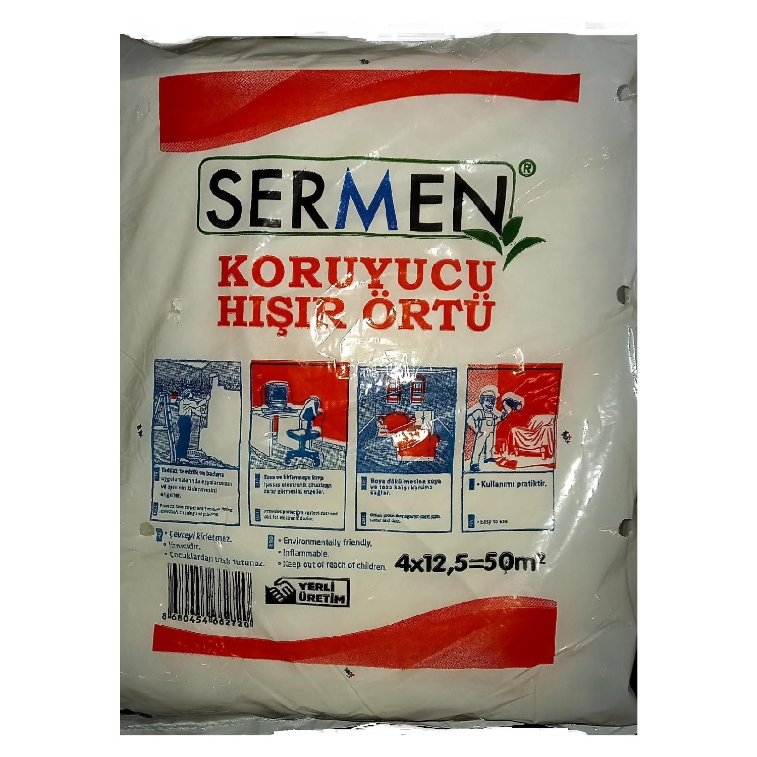 Sermen Koruyucu Pratik Örtü 50 Metrekare Fiyatı