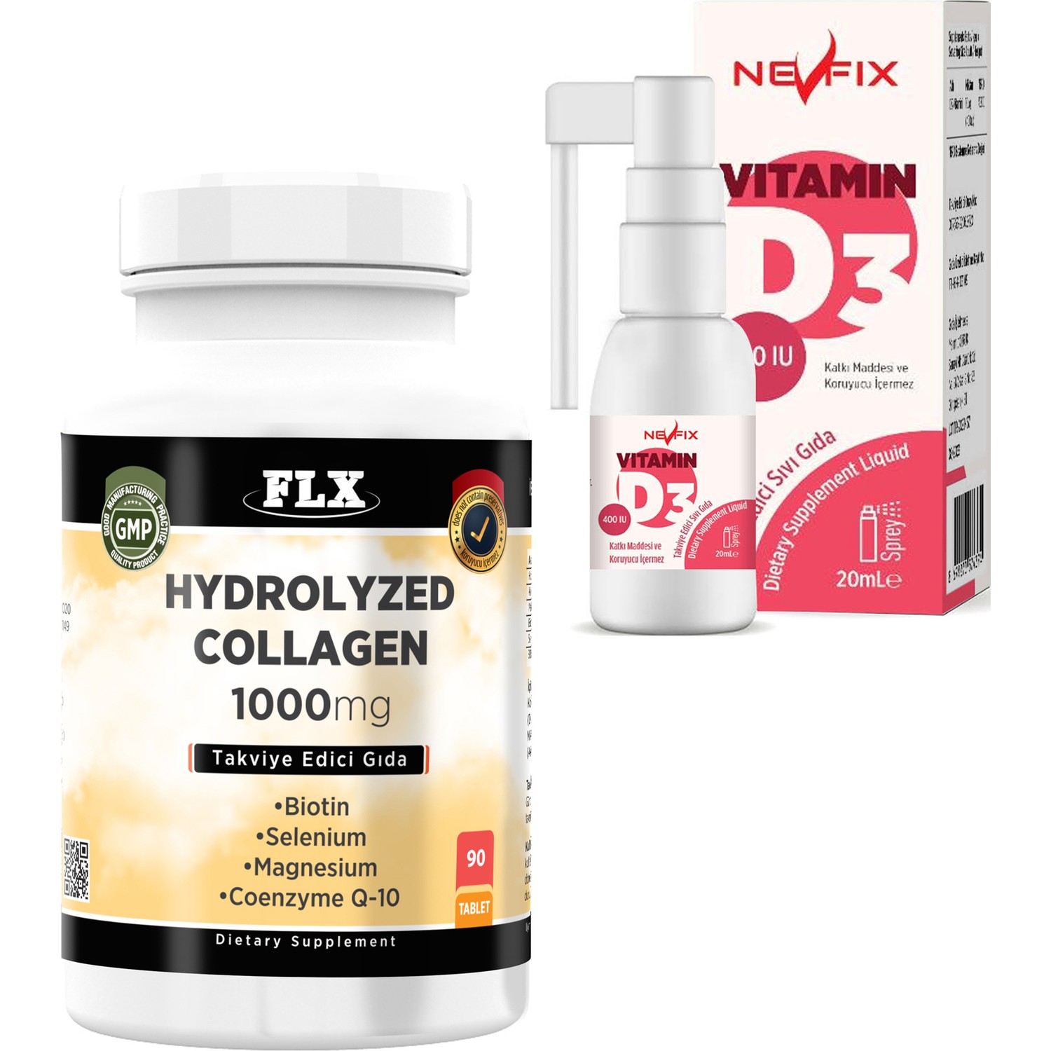 FLX Koenzim 90 Tablet & Vitamin D3 400'lü 20 ml Fiyatı