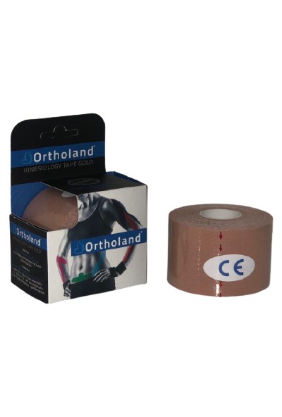 Ortholand Ten Renk Kinesio Bandı, Spor Kas Ağrı 5cm*5mt Ortholand Ten Renk Kinesio Bandı, Spor Kas Ağrı 5cm*5mt