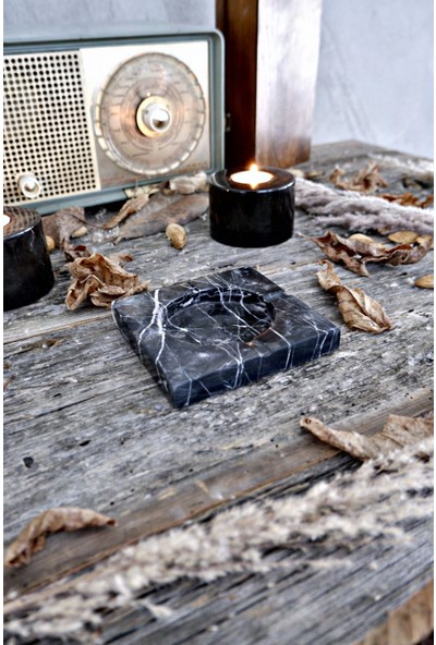 Voodo Concept Portoro Black Mermer Kül Tablası Voodo Concept Portoro Black Mermer Kül Tablası