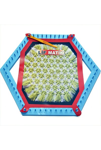 Ar Plastik Altıgen Lif Matik Mavi