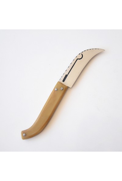 Tapan Bıçağı Tapan Ters Aşı Bıçağı 24-25 cm Yay Çeliği Sarı