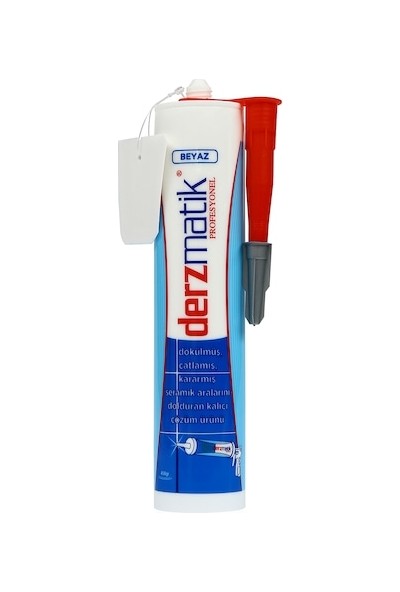 Derzmatik Profesyonel Derz Dolgusu Beyaz 450GR Derzmatik Profesyonel Derz Dolgusu Beyaz 450GR