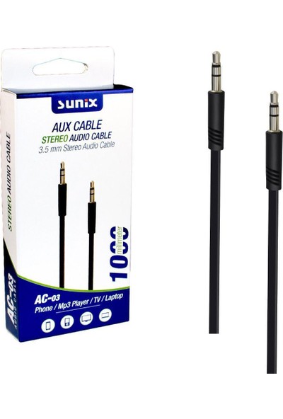 Sunix Ac-03 Aux Kablo 1 mt