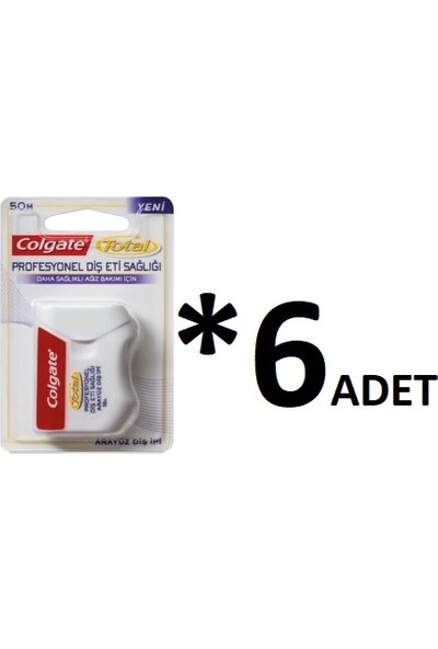 Colgate Total Pro Diş Ipi 50 M x 6