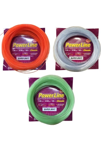 Power Line Powerline Classic 100 M. Poşet Soft Misina 0,70 mm Power Line Powerline Classic 100 M. Poşet Soft Misina 0,70 mm