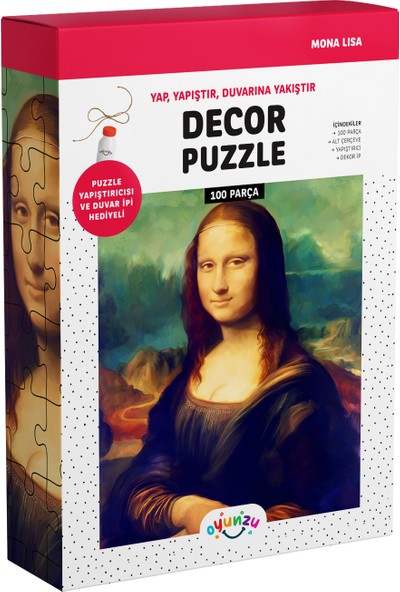 Oyunzu 100 Parça Puzzle Mona Lisa Oyunzu 100 Parça Puzzle Mona Lisa