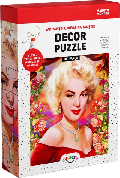 Oyunzu 100 Parça Puzzle Marilyn Monroe