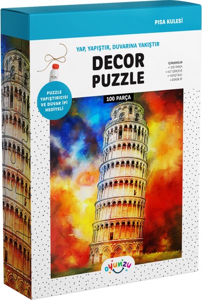 Oyunzu 100 Parça Puzzle Pisa Kulesi