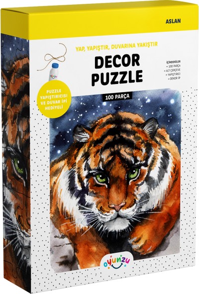 Oyunzu 100 Parça Puzzle Aslan