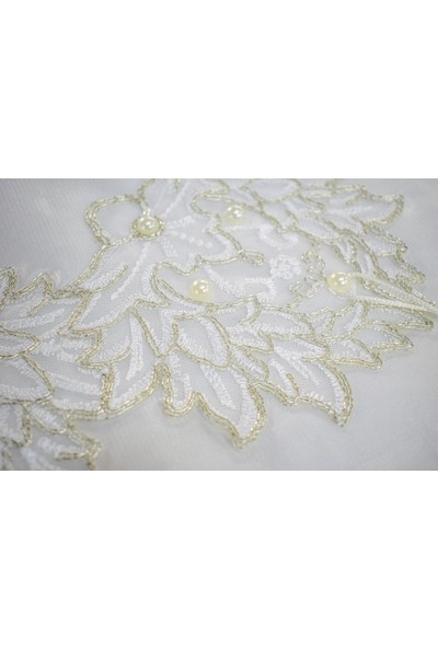 Miabella Home Çınar Yaprağı 90 x 90 cm Oyalı Işlemeli Püsküllü Saten Bohça