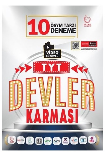 Palme Yayıncılık TYT Devler Karması 10 Deneme Sınavı
