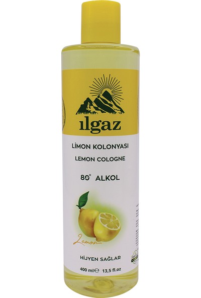Ilgaz Klasik Limon Kolonyası 400 ml 80 Derece Kolonya