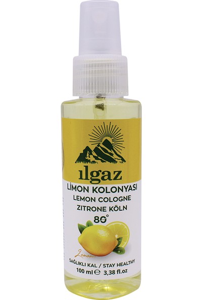 Ilgaz Klasik Limon Kolonyası 100 ml Çanta Boy Sprey 80 Derece Kolonya Ilgaz Klasik Limon Kolonyası 100 ml Çanta Boy Sprey 80 Derece Kolonya
