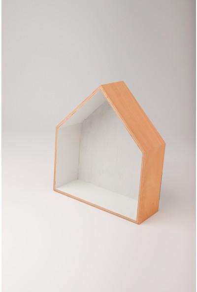 Lumiyard Dekoratif Ahşap Ev Raf