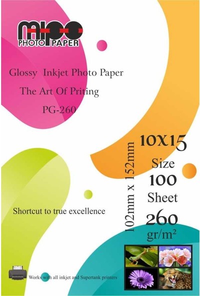 Mipo Photo Paper Parlak Inkjet Fotoğraf Kağıdı 10 x 15 cm Mipo Photo Paper Parlak Inkjet Fotoğraf Kağıdı 10 x 15 cm