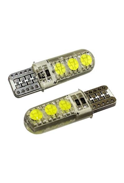Space T10 Ampul Hp Led Silikon Kaplı 12V (Beyaz)