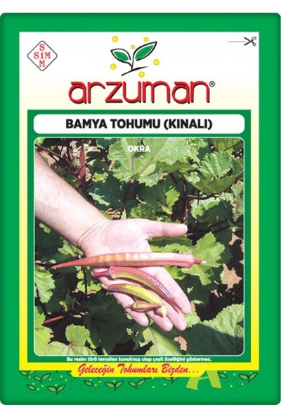 Arzuman Bamya Tohumu (25 gr) Kınalı Kırmızı Renk