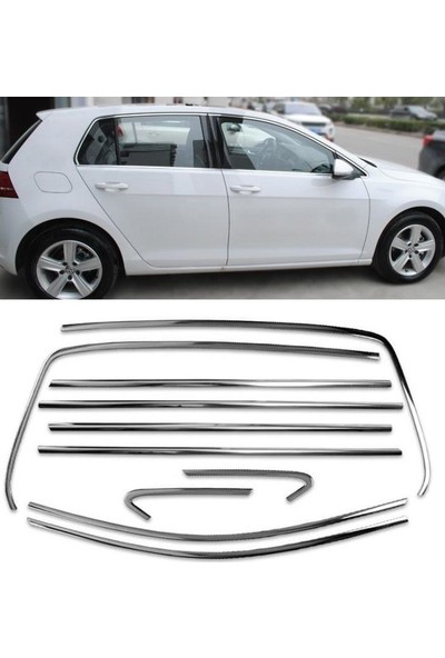 Blue Volkswagen Golf 7 12 Parça Krom Cam Çıtası 2013 - 2020 12 Parça Paslanmaz Çelik Ithal Blue Volkswagen Golf 7 12 Parça Krom Cam Çıtası 2013 - 2020 12 Parça Paslanmaz Çelik Ithal
