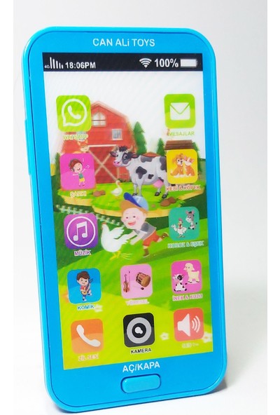Can Ali Toys Oyuncak Dokunmatik Cep Telefonu Türkçe Sesli 12 Fonksiyonlu Can Ali Toys Oyuncak Dokunmatik Cep Telefonu Türkçe Sesli 12 Fonksiyonlu