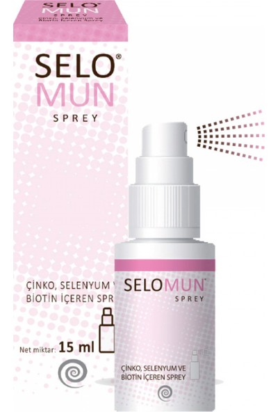 Selomun Çinko Selenyum Biotin Içeren Sprey 15 ml