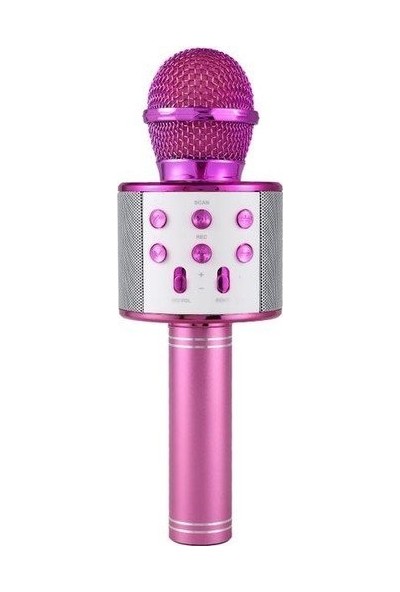 Wster WS-858 Pink Bluetooth Karaoke Mikrofon Wster WS-858 Pink Bluetooth Karaoke Mikrofon