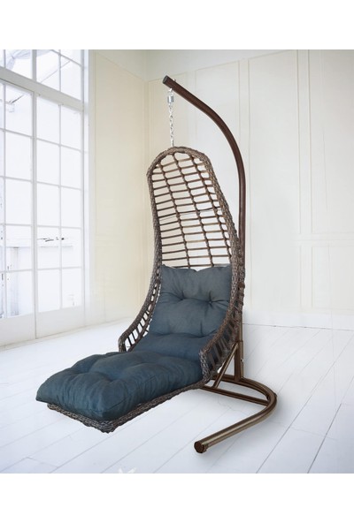 By Swings Ayak Uzatmalı Rattan Bahçe Balkon Salıncağı