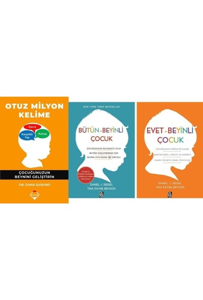 Otuz Milyon Kelime - Evet - Beyinli Çocuk - Bütün-Beyinli Çocuk 3 Kitap Set Otuz Milyon Kelime - Evet - Beyinli Çocuk - Bütün-Beyinli Çocuk 3 Kitap Set