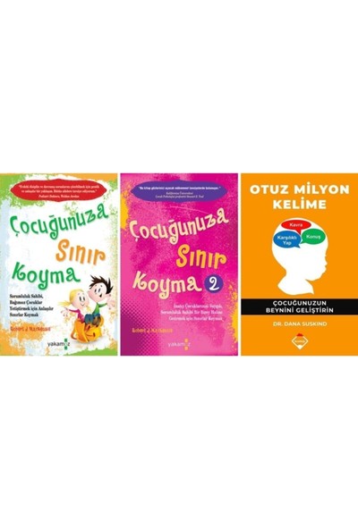 Çocuğunuza Sınır Koyma 1 ve 2 - Otuz Milyon Kelime 3 Kitap Set Çocuğunuza Sınır Koyma 1 ve 2 - Otuz Milyon Kelime 3 Kitap Set