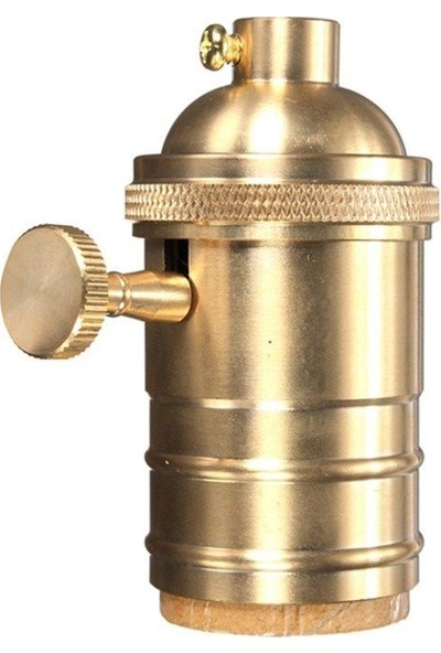 365gunserisonu Nostalji Aydınlatma Anahtarlı Prinç Duy, E27 Duy Rustic Ampul Için 365gunserisonu Nostalji Aydınlatma Anahtarlı Prinç Duy, E27 Duy Rustic Ampul Için