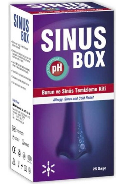 Sinus Box Yetişkin Burun ve Sinus Temizleme Kiti 25 Saşe