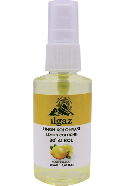 Ilgaz Klasik Çanta Boy 80 Derece Sprey Limon Kolonyası 50 ml