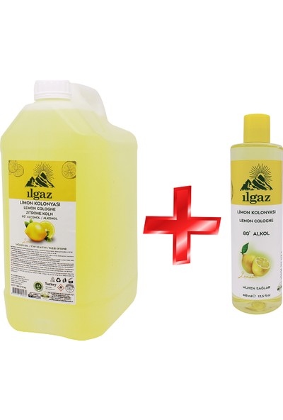 Ilgaz Klasik Limon Kolonyası 5 Lt + 400 ml