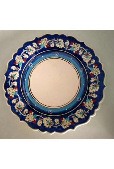 Sultan Çini 30 cm Samur Desen Fotoğraf Tabağı