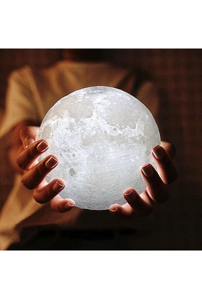 Angel Of Life 3D Ay Şeklinde Dekoratif Gece Lambası Angel Of Life 3D Ay Şeklinde Dekoratif Gece Lambası