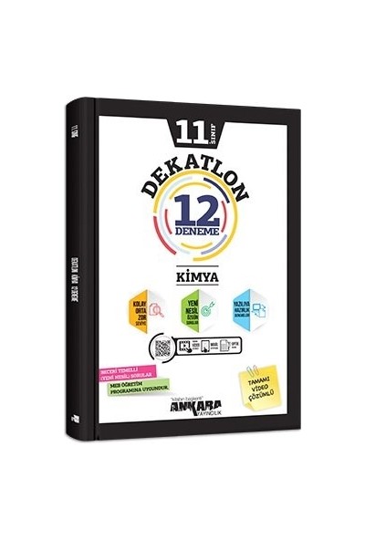Ankara Yayıncılık 11. Sınıf Kimya 12 Deneme Dekatlon