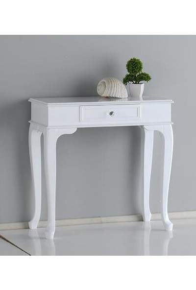 Sivasgözde Ahşap Lake Boyalı Tek Çekmeceli Konsol Dresuar Makyaj Masası 80CM Sivasgözde Ahşap Lake Boyalı Tek Çekmeceli Konsol Dresuar Makyaj Masası 80CM