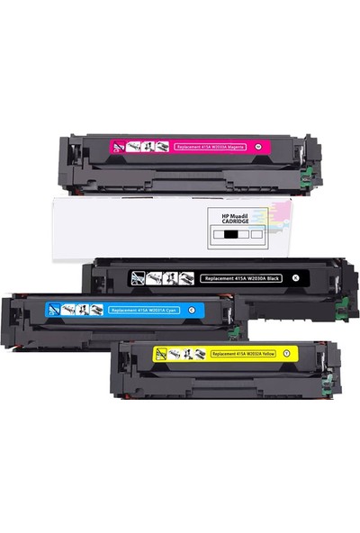 İnkwell HP Color Laserjet Pro M454NW-HP 415X Uyumlu Muadil Toner 1 Set Renk 6000 Syf İnkwell HP Color Laserjet Pro M454NW-HP 415X Uyumlu Muadil Toner 1 Set Renk 6000 Syf