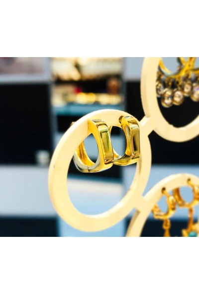 Aydın Gold 14 Ayar Altın,köşeli Halka Küpe Aydın Gold 14 Ayar Altın,köşeli Halka Küpe