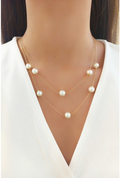 ÇLK Accessories 2 Li Inci Kadın Kolye TRKOLYE5352 B32003