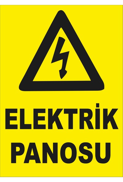 Yıldırım Elektrik Panosu Levhası
