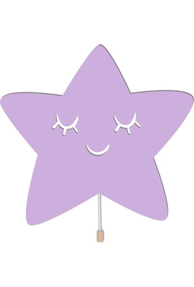Woodcas Ahşap Çocuk ve Bebek Odası Lila Yıldız Gece Lambası Woodcas Ahşap Çocuk ve Bebek Odası Lila Yıldız Gece Lambası
