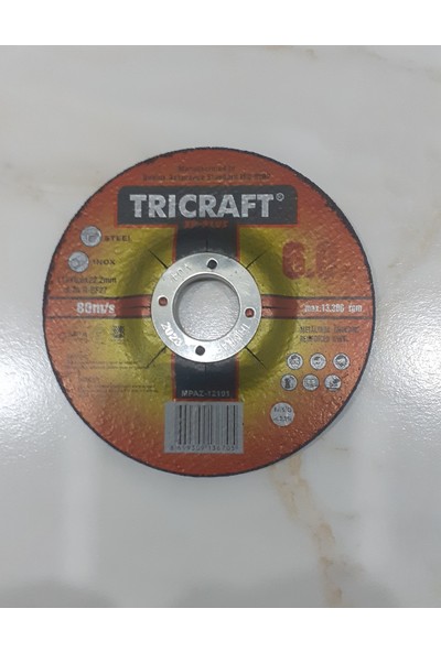 Tricraft 115X6,0 mm Metal Taşlama Taşı