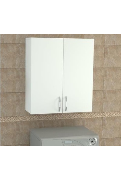 Zerka Damla Çamaşır Makinası Üst Dolabı ve Banyo Dolabı