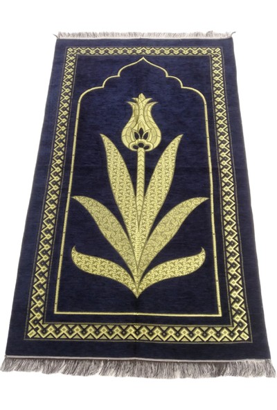 My Belizze 1 Adet Lale Desen Lacivert Şönil Seccade & Namazlık My Belizze 1 Adet Lale Desen Lacivert Şönil Seccade & Namazlık