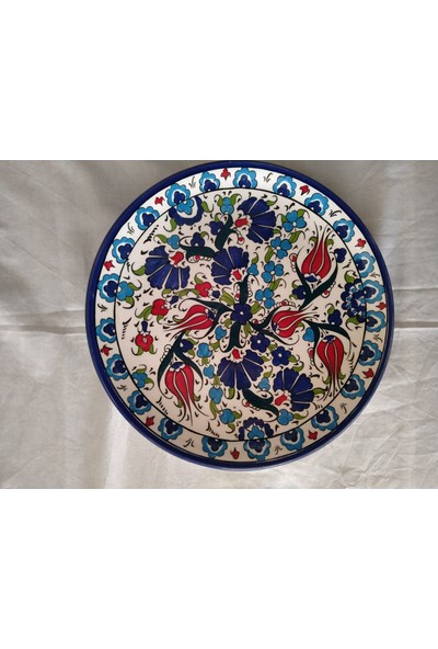 Sultan Çini 30 cm Samur Desenli Tabak Sultan Çini 30 cm Samur Desenli Tabak