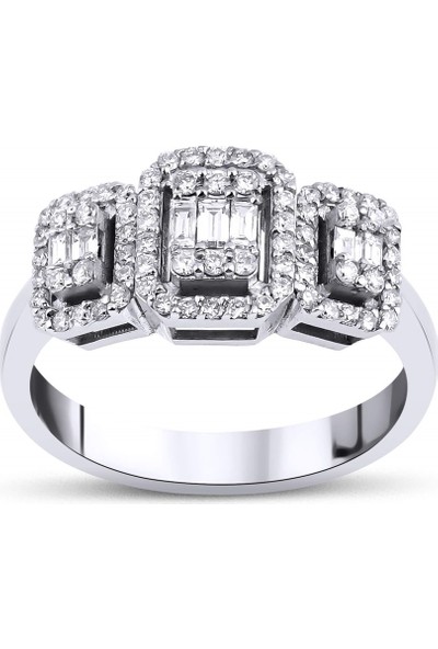 Mas Diamond 0,63 Karat Baget Yüzük