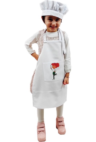 Mandalin Consept Chef Mutfak Önlüğü Şapkalı ART23 Mandalin Consept Chef Mutfak Önlüğü Şapkalı ART23