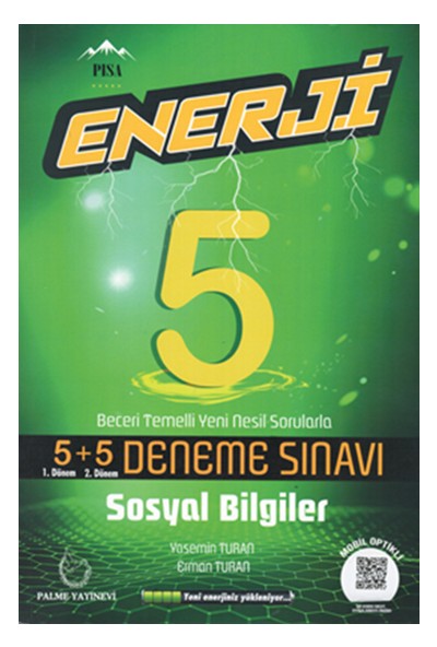 Palme 5. Sınıf Enerji Sosyal Bilgiler 5+5 Deneme Sınavı